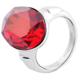 Adelia&acute;s ADELIA ́S Damen Fingerring "Damen Ring aus Edelstahl", 60, Edelstahl, rot, Edelstahl, Fingerringe