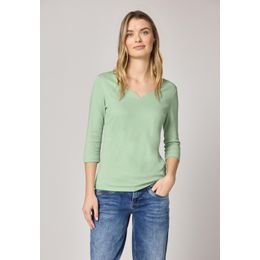 Street One Damen 3/4-Arm-Shirtpale mint gr&uuml;n, Gr. 40, unifarben, Web, Obermaterial: 50% Baumwolle, 50% Modal; Futter: 100% Baumwolle, Shirts, mit 3/4