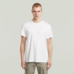 G-Star Raw T-Shirt G-STAR "Chest Logo", Herren, Gr. S, wei&szlig;, Jersey, Obermaterial: 100% Baumwolle, unifarben, regular fit, Rundhals, abgesteppte Kante, Shirts T-Shirt, Rundhals, Regular Fit