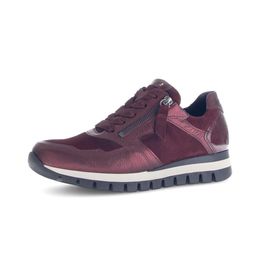 Sneaker Gabor "Sneaker low", Damen, Gr. 35,5, rot, Schuhe Sneaker