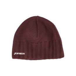 Beanie Zanier "Isar UX", Herren, rot, 50% Polyacryl, 50% Wolle, unifarben, M&uuml;tzen Beanie, mit w&auml;rmendem Strickmuster