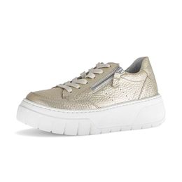 Sneaker Gabor "Sneaker low", Damen, Gr. 39, gold, Schuhe Sneaker