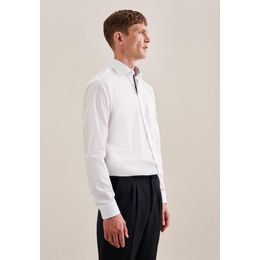Seidensticker Herren Businesshemd "Schwarze Rose", wei&szlig;, Gr. 45, unifarben, 100% Baumwolle, Hemden, Regular 1/1 Kentkragen Uni