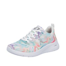 Rieker Damen Sneaker, Gr. 40bleu multicolor, Textil, mehrfarbig, Schuhe, Schn&uuml;rschuh, Halbschuh, Freizeitschuh in veganer Verarbeitung