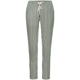 s.Oliver Damen Pyjamahose, Gr. 44, gr&uuml;n, Single Jersey, Obermaterial: 50% Baumwolle, 50% Viskose, gestreift, Hosen, mit sch&ouml;nem Allovermuster