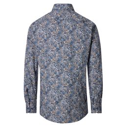 Venti Herren Businesshemd "Venti Businesshemd Print"blau, Gr. 43, bedruckt, 100% Baumwolle, Hemden
