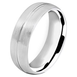 Adelia&acute;s ADELIA ́S Herren Fingerring "Herren Ring aus Edelstahl", 62, Edelstahlsilber, Edelstahl, Fingerringe