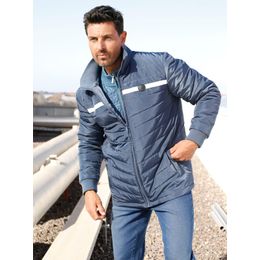Marco Donati Herren Steppjacke, blau, Gr. 50, gemustert, unifarben, 100% Polyester, Jacken