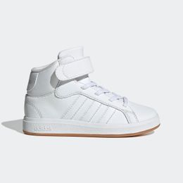 M&auml;dchen Sneaker "GRAND COURT MID KIDS", adidas Sportswear, Gr. 37, wei&szlig;, Synthetik, Schuhe, f&uuml;r Kinder
