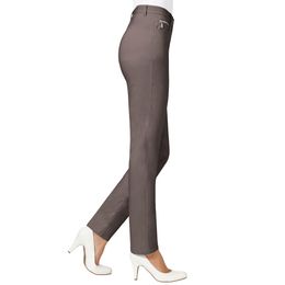 Stehmann Damen Stretch-Hose, grau, Gr. 38, unifarben, 72% Viskose, 25% Polyamid, 3% Elasthan, Hosen
