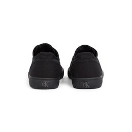 Herren Sneaker "ESS VULC LOW MG CANVAS", Calvin Klein Jeans, Gr. 41, schwarz, Textil, unifarben, Schuhe, Schn&uuml;rschuh, Halbschuh, Freizeitschuh in