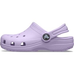 Crocs Jungen Clog "Classic K", Gr. 34, lila, Croslite , unifarben, Schuhe, Sommerschuh, Hausschuh, Badeschuh mit schwenkbarem Fersenriemchen