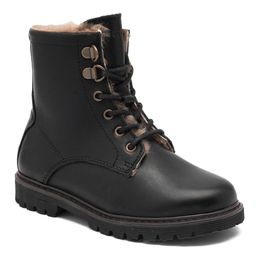 bisgaard M&auml;dchen Winterboots "maia lamb", Gr. 31, schwarz, Leder, Schuhe, Boots mit Lammfell, Gr&ouml;&szlig;enschablone zum Download