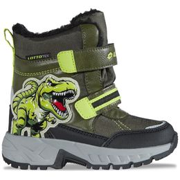 Lotto Jungen Winterboots, Gr. 32olive, gr&uuml;n, Synthetik, mehrfarbig, Schuhe, - mit Blinklichtern