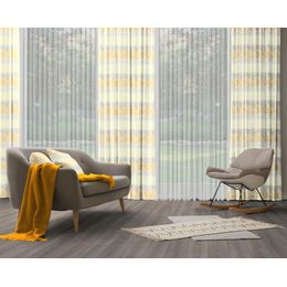 Vorhang WIRTH, B:132cm H:245cm, gelb, Jacquard, Baumwolle, Polyester, Wohnzimmer, Gardinen, "Kairo"