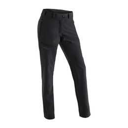 Maier Sports Damen Funktionshose "Latit W", schwarz, Gr. 48, 88% Polyester (Recycelt), 12% Elasthan, Hosen, Schnelltrocknende Outdoorhose aus