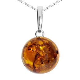 OSTSEE-SCHMUCK Damen Kette mit Anh&auml;nger "- Dolores - Silber 925/000 - Bernstein", 42, Silber 925 (Sterlingsilber), silber, Silber 925