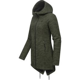 Ragwear Damen Kapuzenstrickjacke "Wingi Melange", gr&uuml;n, Gr. L, Strick, Obermaterial: 56% Baumwolle, 44% Polyester. Innenfutter: 100% Polyester,