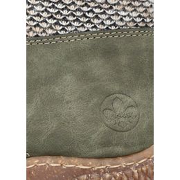 Rieker Damen Winterboots, Gr. 40, gr&uuml;n, Lederimitat, Textil, used, Schuhe, mit Ziersteppungen