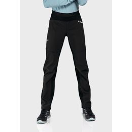 Sch&ouml;ffel SCH&Ouml;FFEL Damen Outdoorhose "Softshell Pants Rinnen L", schwarz, Gr. 46, Oberstoff: 88%Nylon 12%Elasthan, Hosen