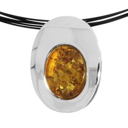 OSTSEE-SCHMUCK Damen Kette mit Anh&auml;nger "- Gleiter-Rabea - Silber 925/000 - Bernstein", 45, Silber 925 (Sterlingsilber), silber, Silber 925