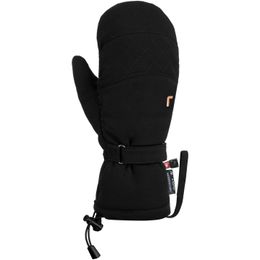Reusch M&auml;dchen F&auml;ustlinge "Chloe R-TEX XT Junior Mitten", schwarz, Gr. 5,5, mehrfarbig, 91% Polyester, 7% Lederimitat, 2% Elasthan, Handschuhe, mit