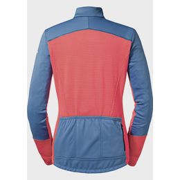 Sch&ouml;ffel SCH&Ouml;FFEL Damen Radtrikot "Longsleeve Piambello L", blau, Gr. 38, Oberstoff Vorderteil: 94% Polyester 6% Elasthan Oberstoff Einsatz: 93% Polyester 7%
