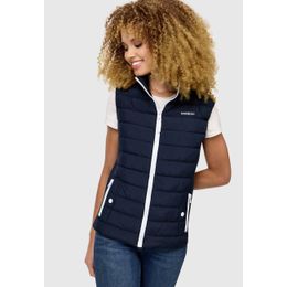 Marikoo Damen Steppweste "Reimii", blau, Gr. S, Obermaterial: 100% Polyester; Obermaterial 2: 95% Polyester, 5% Elasthan; Innenseite: 100% Polyester;