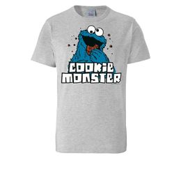logoshirt Shirt 'Kr&uuml;melmonster' female Grey size L