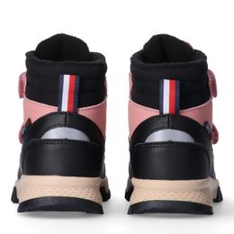 Tommy Hilfiger M&auml;dchen Winterboots, Gr. 26, rosa, Synthetik, Textil, Schuhe, Snowboots, Babystiefel mit Warmfutter