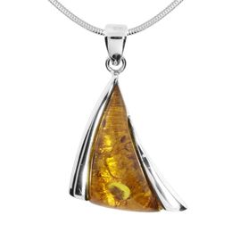 OSTSEE-SCHMUCK Damen Kette mit Anh&auml;nger "- Imke 30 - Silber 925/000 - Bernstein", 50, Silber 925 (Sterlingsilber), silber, Silber 925