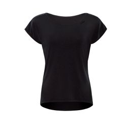 WINSHAPE Damen T-Shirt "BAMT002", schwarz, Gr. M, 95% Viskose, 5% Elasthan, Shirts, Seidig weiches Bambusgewebe