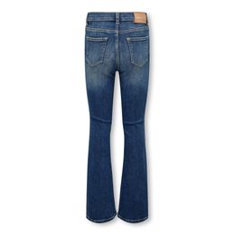 KIDS Only M&auml;dchen Bootcut-Jeans "KOGBLUSH FLARED DNM REA1319 NOOS", blau, Gr. 146, unifarben, Denim/Jeans, Obermaterial: 92% Baumwolle, 6%