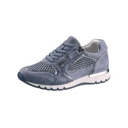 Caprice Damen Sneaker, Gr. 39, blau, Lederimitat, Mesh, Veloursleder, Schuhe