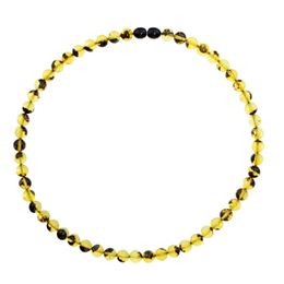 OSTSEE-SCHMUCK Damen Kette ohne Anh&auml;nger "- Kugel 8 mm - Bernstein -", 50, Bernstein, gr&uuml;n, Bernstein, Halsketten