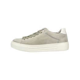 Gabor COMFORT Damen Sneaker "Gabor Comfort Sneaker Glattleder", Gr. 41, beige, Glattleder, Schuhe