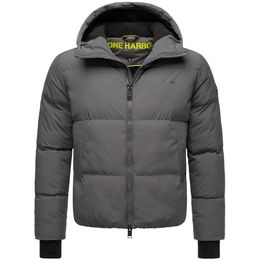 STONE HARBOUR Herren Steppjacke "Tayroos XX", grau, Gr. L, Obermaterial: 100% Nylon. Futter: 100% Polyester. Wattierung: 100% Polyester. &Auml;rmelfutter: