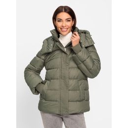 Heine Damen Steppjacke, gr&uuml;n, Gr. 42, unifarben, 100% Polyester, Wattierung:100% Polyester, Jacken