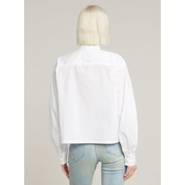 G-Star Raw G-STAR Damen Langarmshirt "Boxy Hemd", wei&szlig;, Gr. L, Obermaterial: 69% Baumwolle, 31% Polyester, Shirts