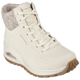 Winterboots Skechers "UNO RUGGED", Damen, Gr. 36, beige (natur), Lederimitat, Textil, Schuhe Winterboots, Snowboots mit Skech-Air-Luftkammernsohle