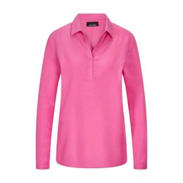Klassische Bluse GOLDNER "Kurzgr&ouml;&szlig;e Zeitlose Viskosebluse mit Hemdkragen", Damen, Gr. 20, pink, Obermaterial: 100% Viskose CV., Modisch, Blusen, Hemdkragen