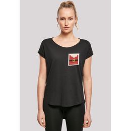 T-Shirt F4NT4STIC "Santa Letter Weihnachten", Damen, Gr. XS, schwarz, Obermaterial: 100% Baumwolle, regular fit, Rundhals, ohne B&uuml;ndchen, Shirts T-Shirt, Print