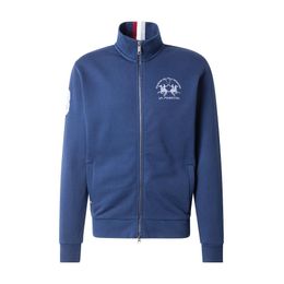 La Martina Zip-Up Hoodie male Blue size XXL