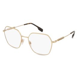 Burberry BE1381 Brille Damen | Fassung: Vollrand, Quadratisch, Gold Hell