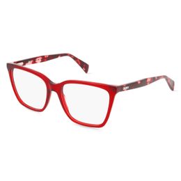 DKNY DK5096 Brille Damen | Fassung: Vollrand, Butterfly, Rot