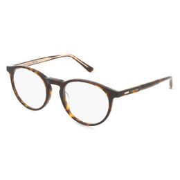 Calvin Klein CK25518N Brille Unisex | Fassung: Vollrand, Panto, Havanna Dunkel