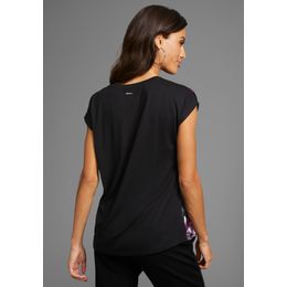 Laura Scott Damen Shirtbluse, bunt, Gr. 34, bedruckt, gebl&uuml;mt, gemustert, leicht gl&auml;nzend, mehrfarbig, Web, Obermaterial: 100% Polyester. R&uuml;ckenteil: