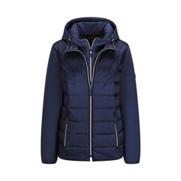 Langmantel GOLDNER "Stepp-Winterjacke mit Kapuze", Damen, Gr. 40, schwarz, Obermaterial: 50% Polyester PES. 50% Wolle mw., figurumspielend, M&auml;ntel, Mit hochwertigem Twillfutter