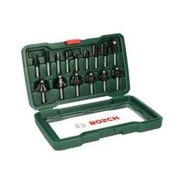 Bosch Wolfram-Carbide-Fr&auml;ser-Set, 15-teilig 8mm Schaft