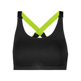 Bustier Puma "Puma WOMEN 3D KNIT SPORT TOP", Damen, Gr. L, N-Gr, schwarz, Single Jersey, Obermaterial: 89% Polyamid, 11% Elasthan, BHs Bustier, wendbare und verstellbare Tr&auml;ger f&uuml;r einen personalisierten Look